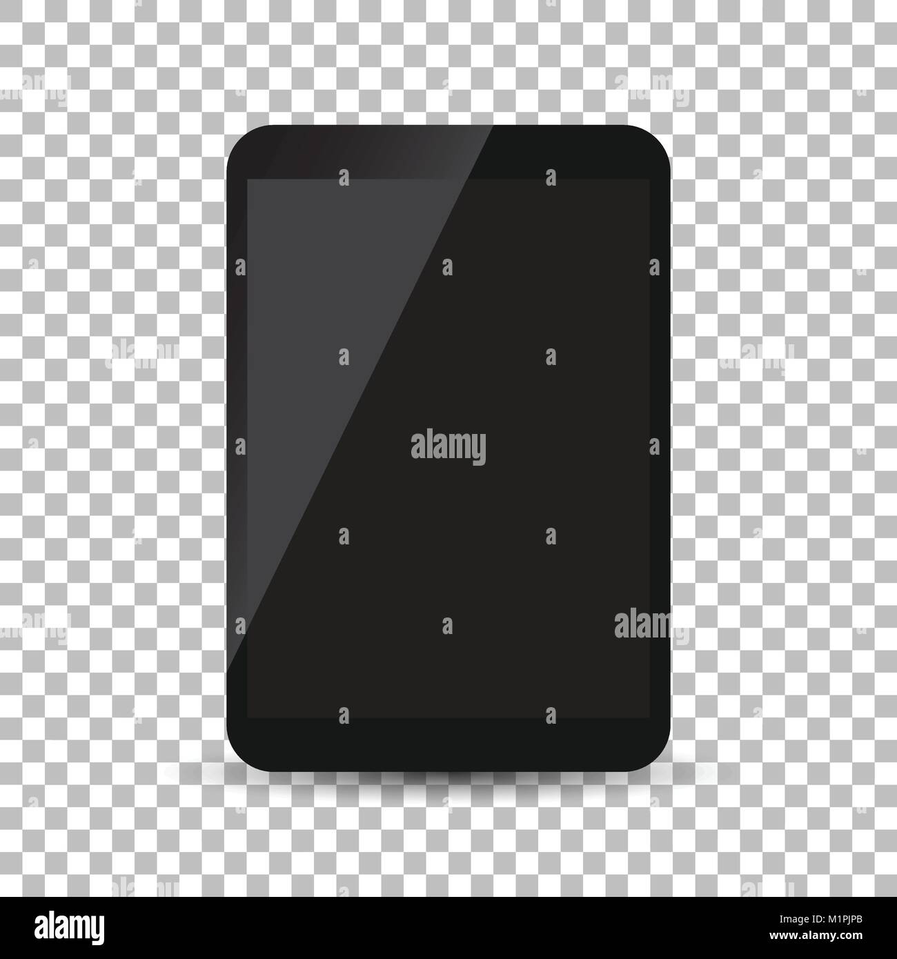 Tablet black screen wireless Stock Vector Images - Alamy
