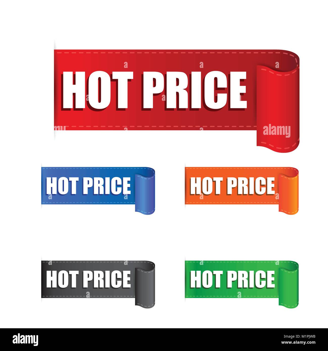 Hot price sticker. Label vector illustration on white background Stock ...