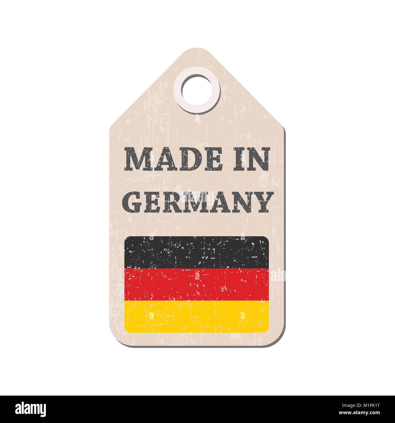 Hang tag made in Germany with flag. Vector illustration Stock Vector ...