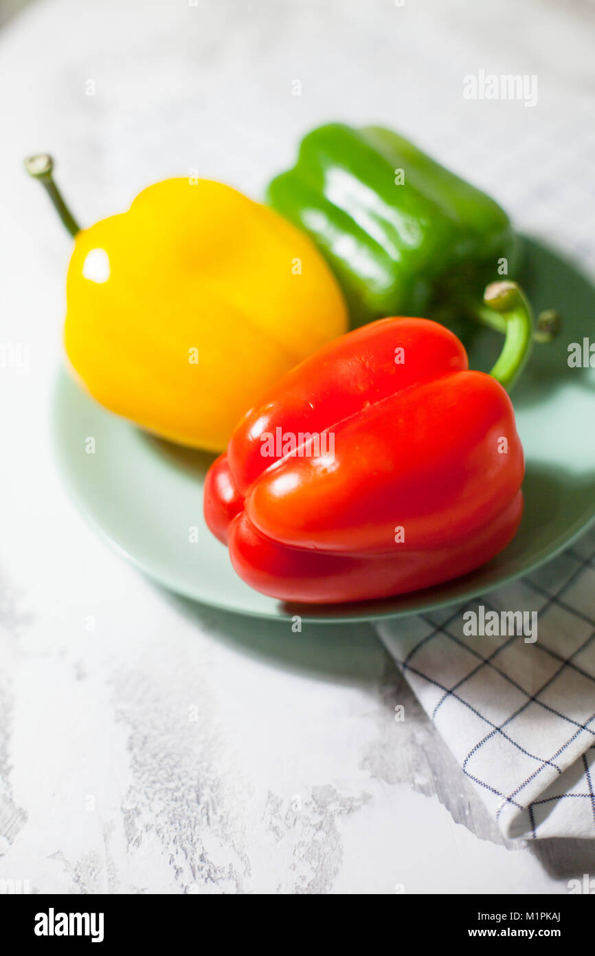 Vegetables on a light background Stock Photo - Alamy