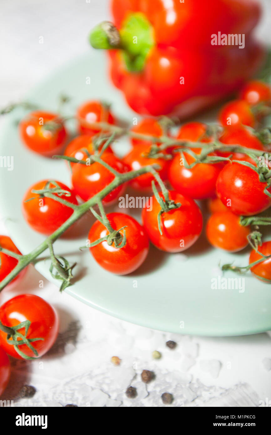 Vegetables on a light background Stock Photo - Alamy