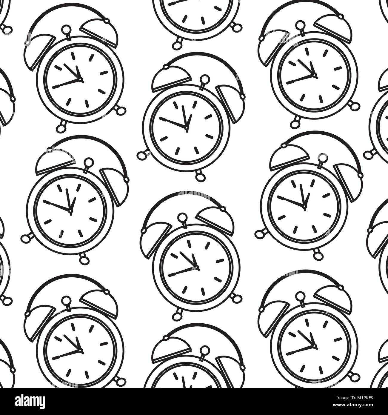 alarm clock pattern image Stock Vector Image & Art - Alamy