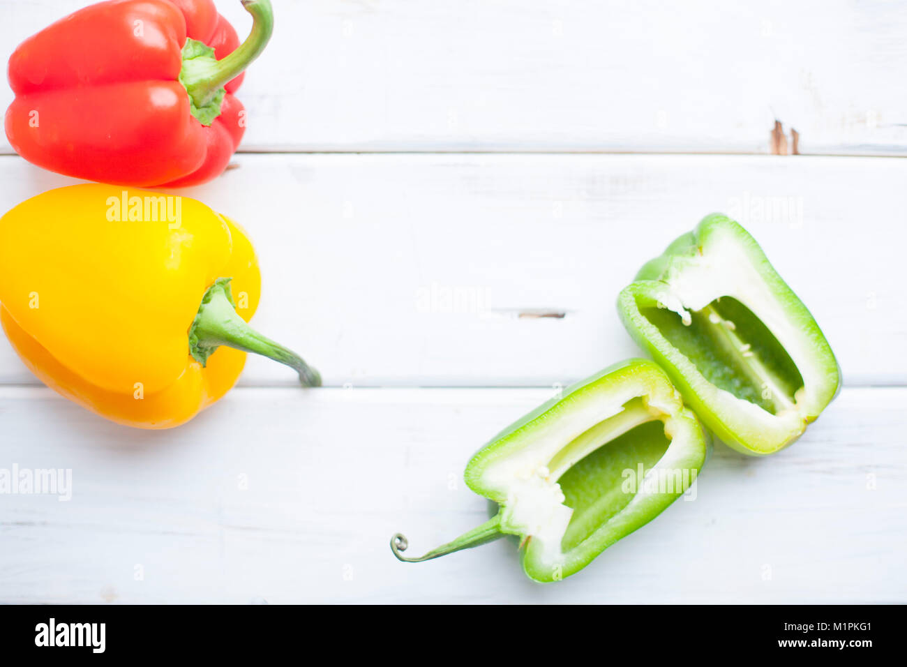 Vegetables on a light background Stock Photo - Alamy
