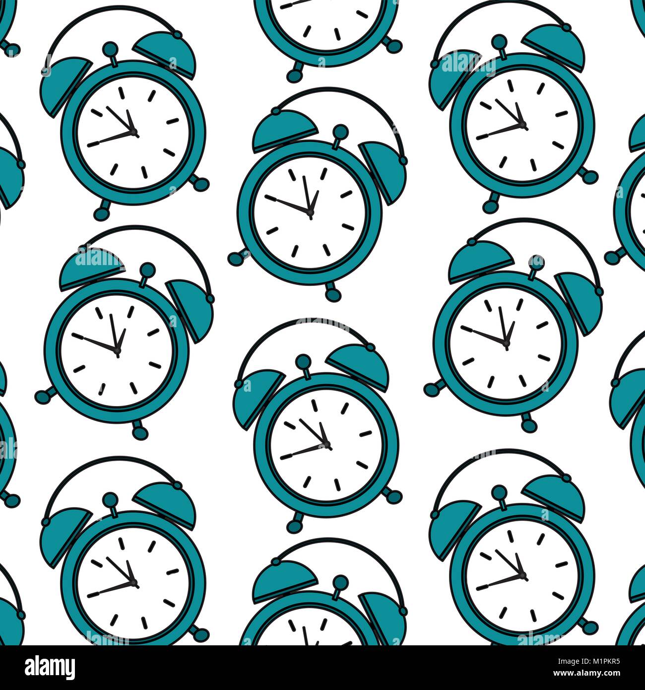 alarm clock pattern image Stock Vector Image & Art - Alamy