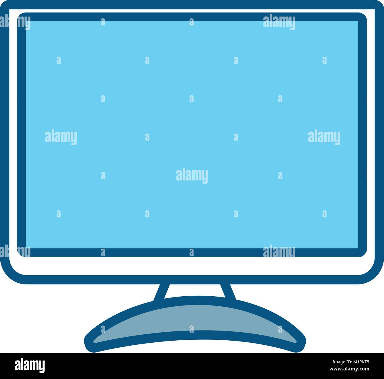 Flatscreen tv white background Stock Vector Images - Alamy