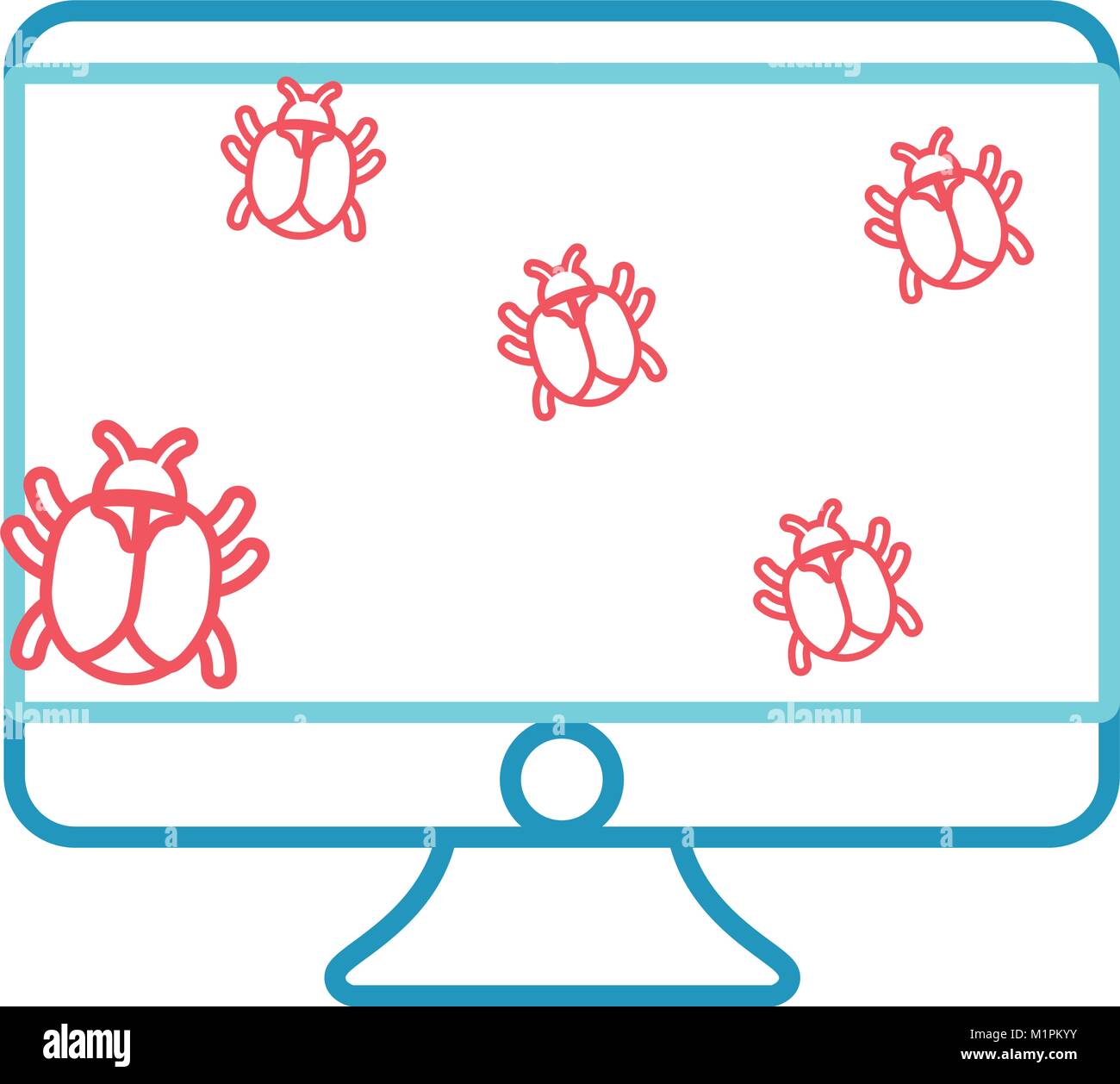 monitor computer icon Stock Vector Image & Art - Alamy