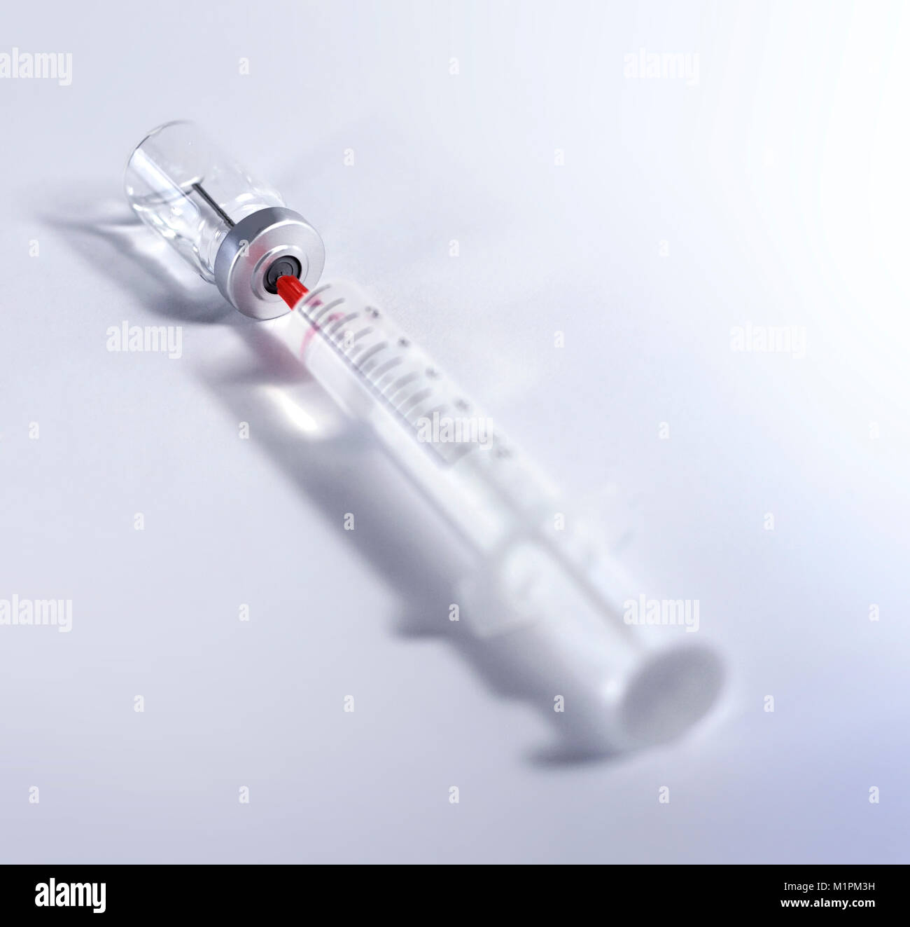 Surgical needle, syringe and vial, medical equipment, studio shot Stock ...