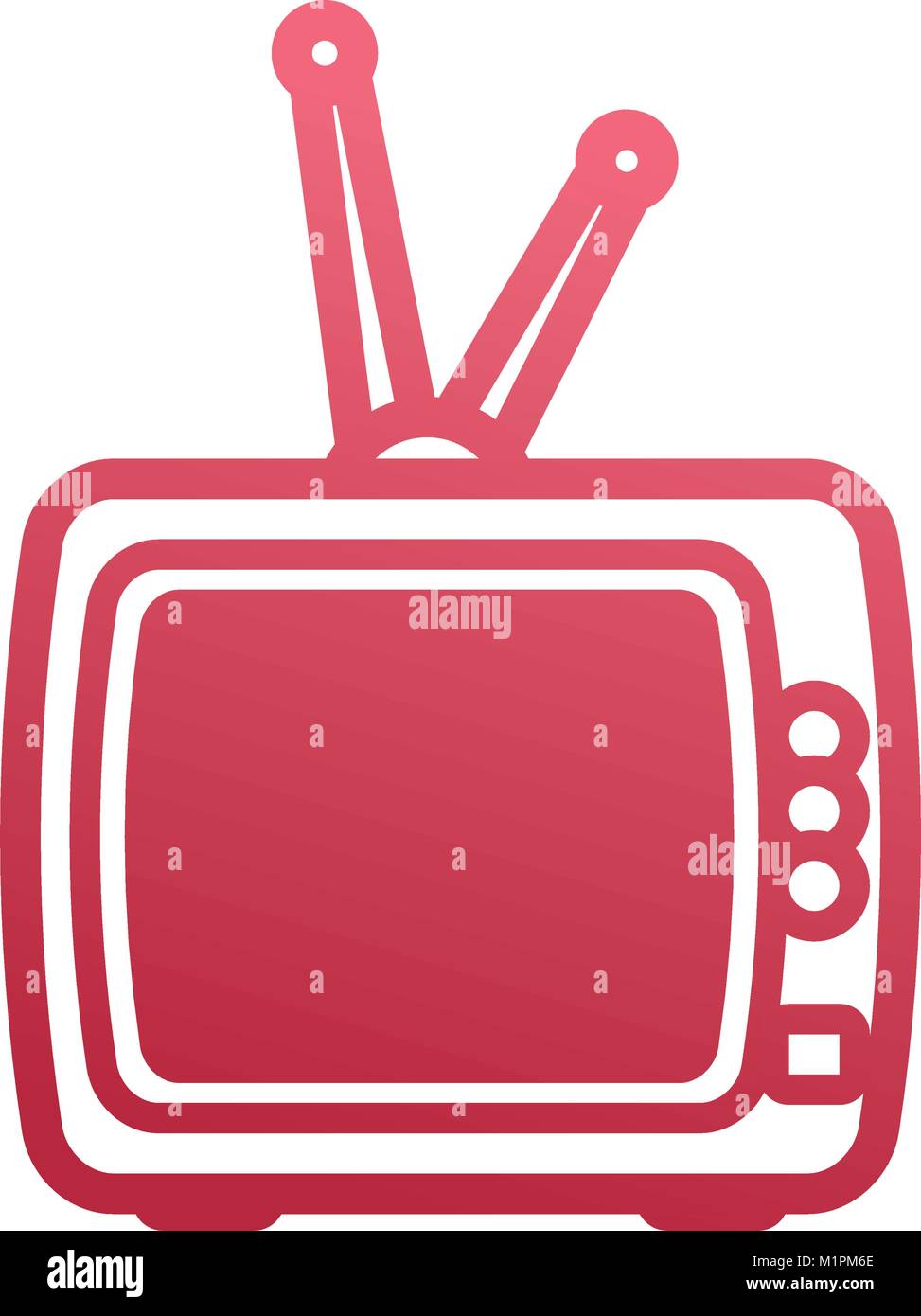 Retro television icon Stock Vector Image & Art - Alamy