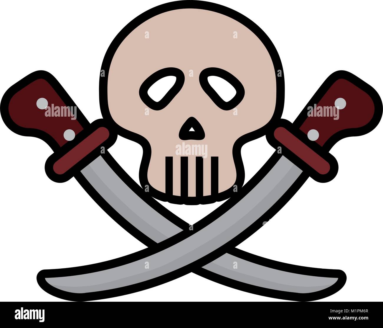 Skull And Crossed Swords High Resolution Stock Photography and Images ...