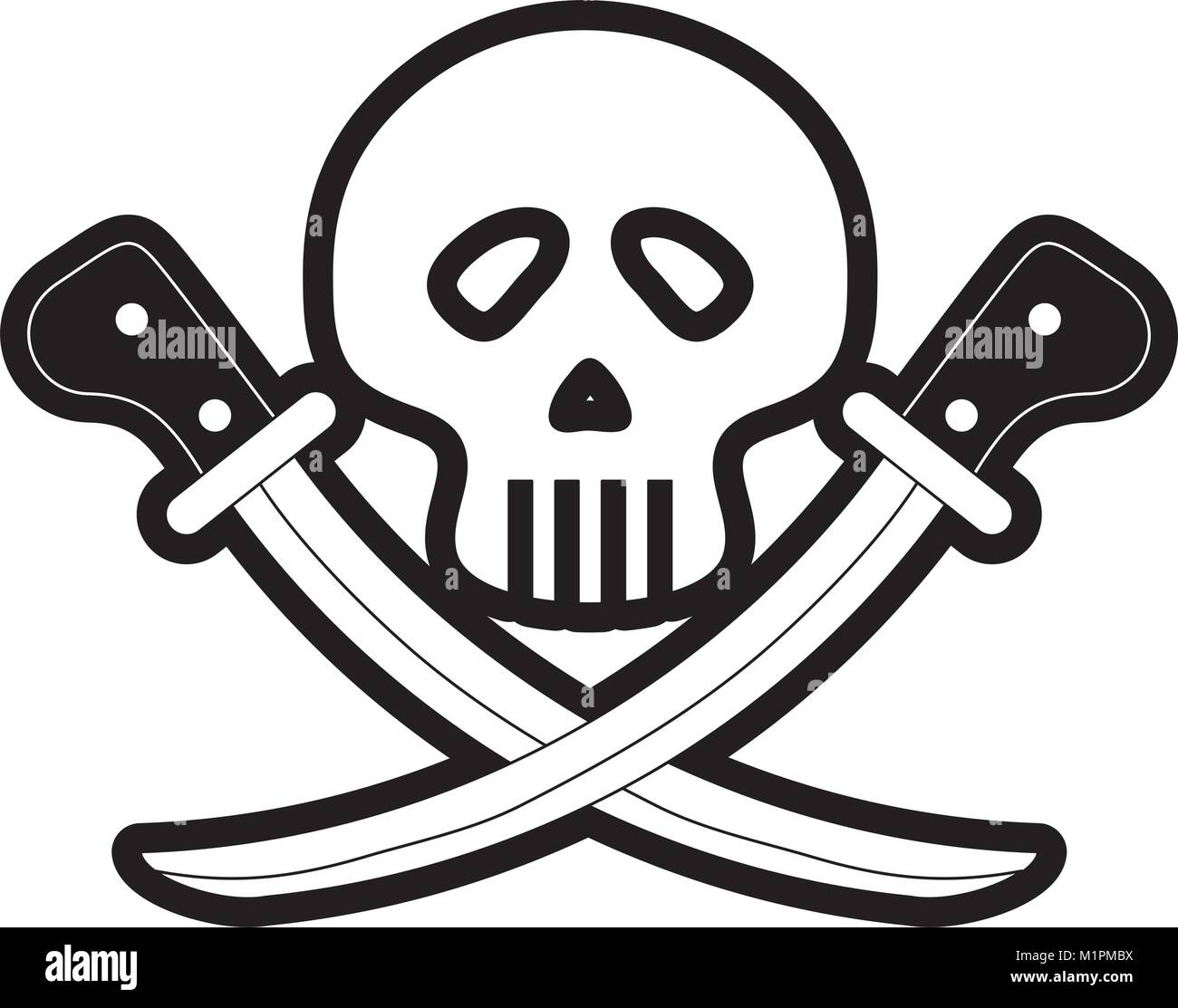 pirate skull icon image Stock Vector Image & Art - Alamy