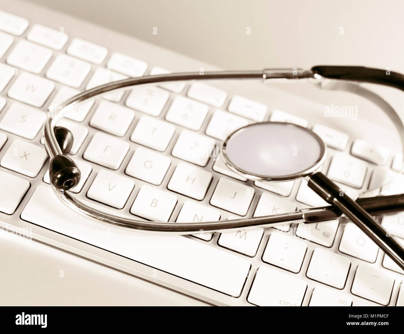 It support scene with stethoscope and computer keypad. Medical ...