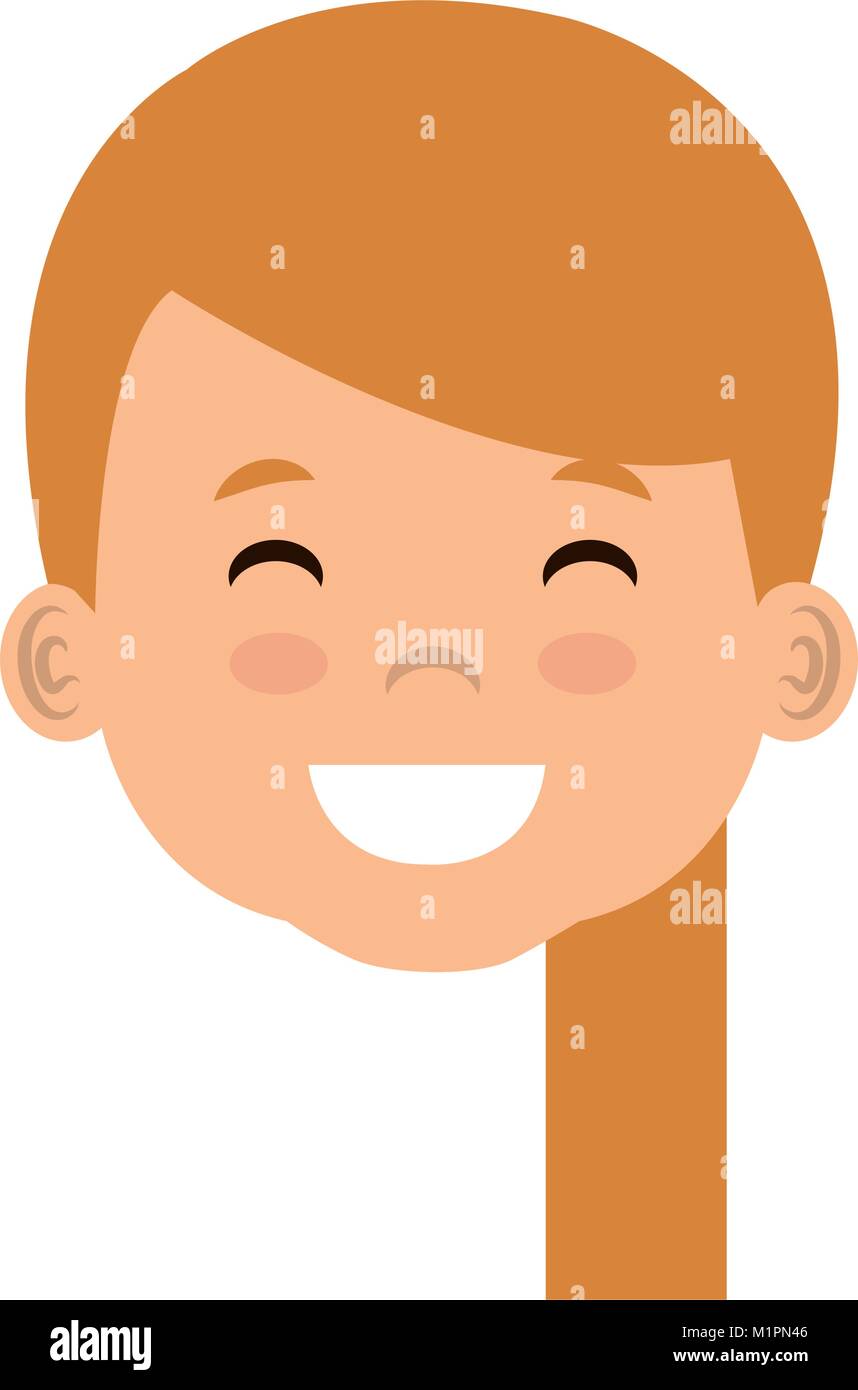 cute and little girl head Stock Vector Image & Art - Alamy