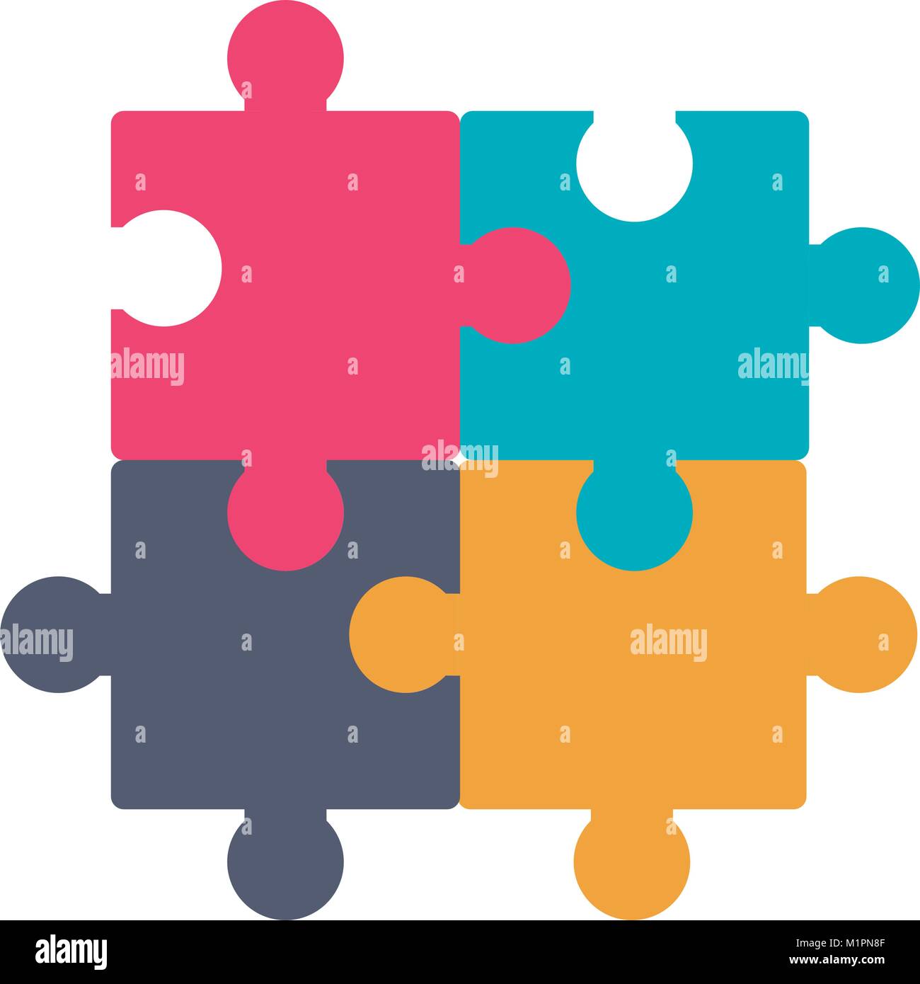 Jigsaw puzzle blank concept game toy puzzles skill solution Cut Out ...