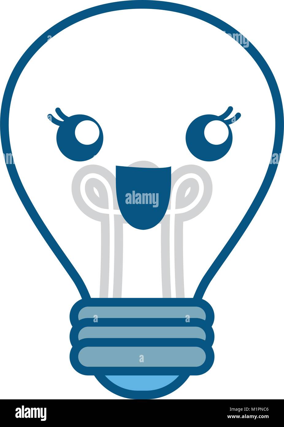 kawaii light bulb icon Stock Vector Image & Art - Alamy