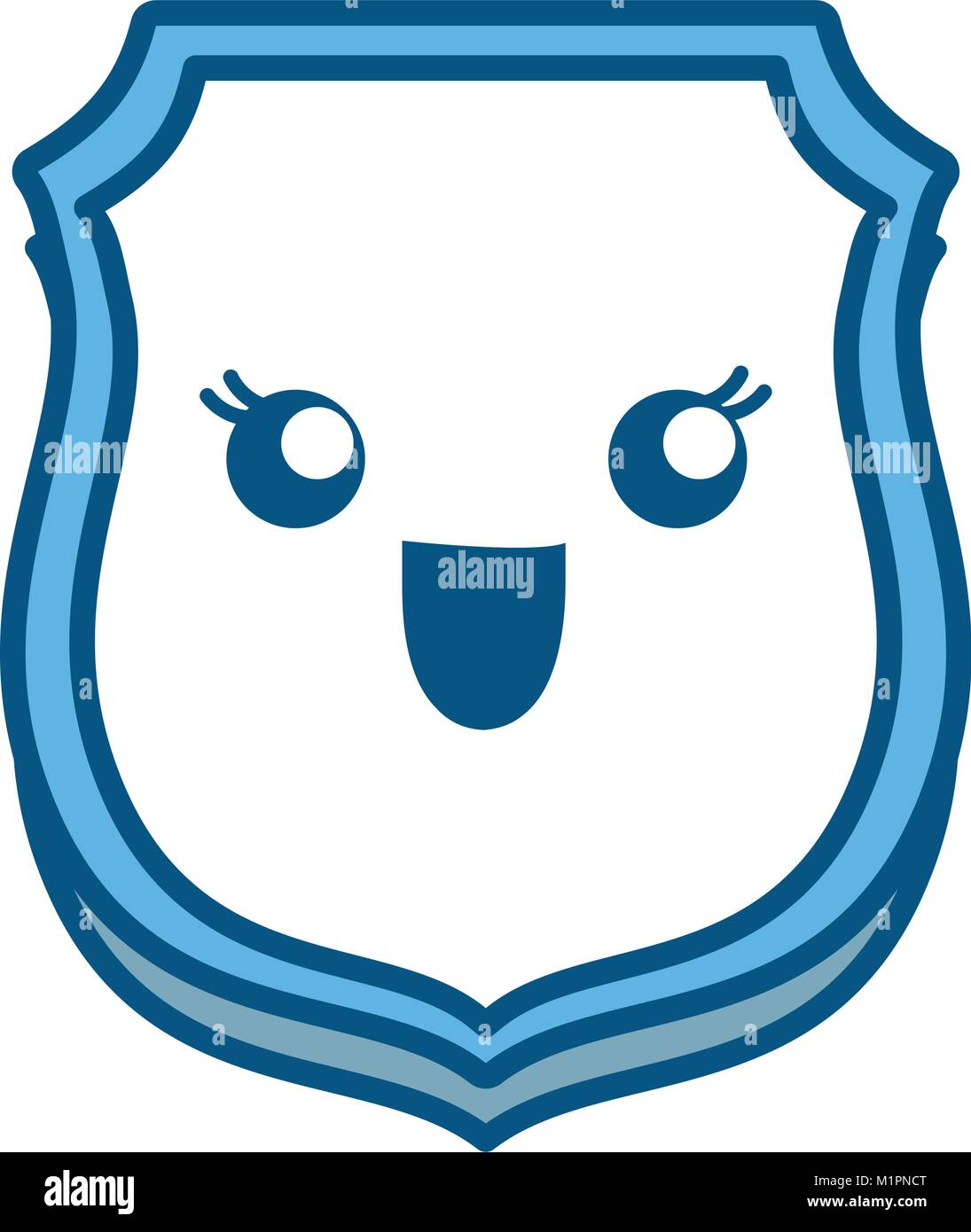 kawaii shield icon Stock Vector Image & Art - Alamy