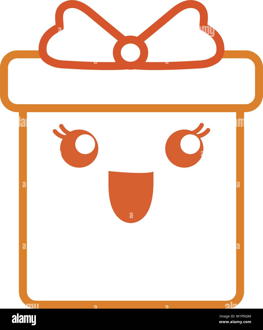 Kawaii gift box icon Stock Vector Image & Art - Alamy