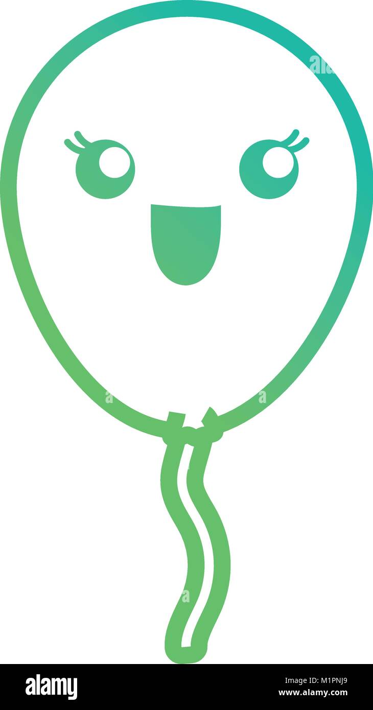 kawaii balloon icon Stock Vector Image & Art - Alamy