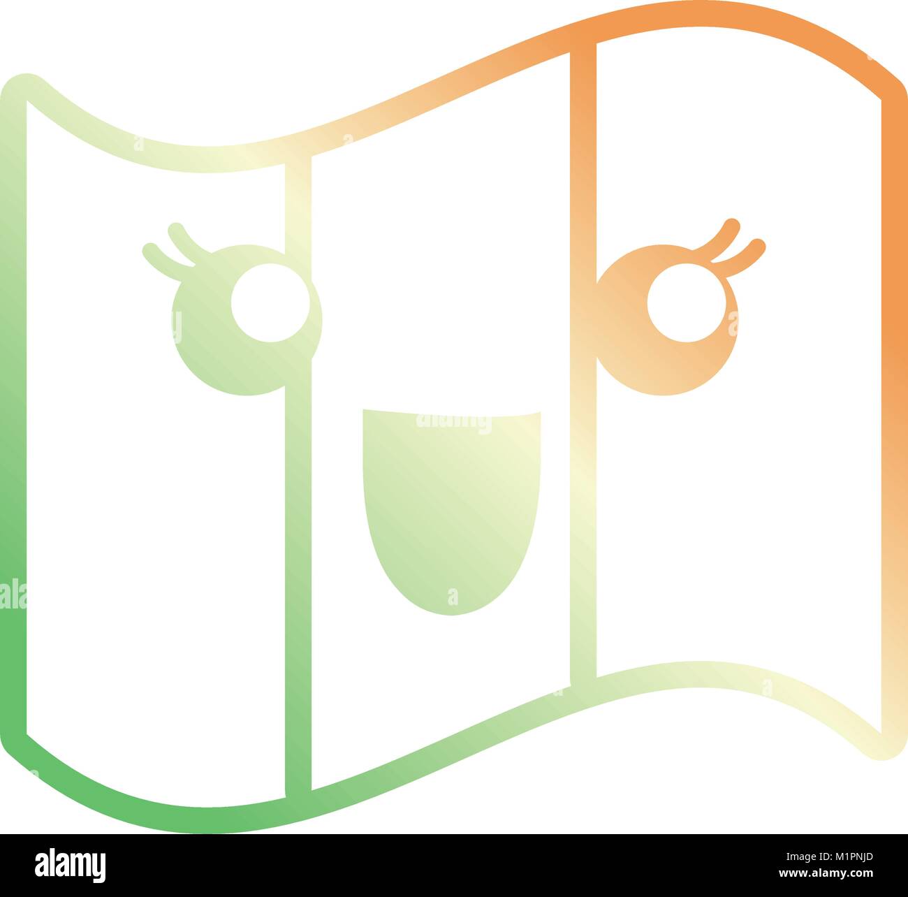 Kawaii ireland flag icon Stock Vector Image & Art - Alamy