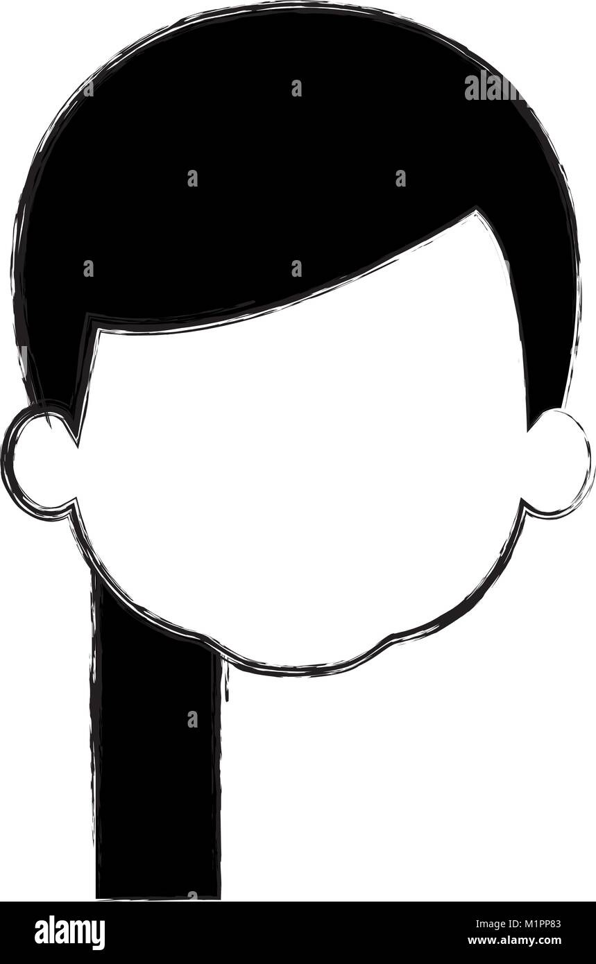 cute and little girl head Stock Vector Image & Art - Alamy