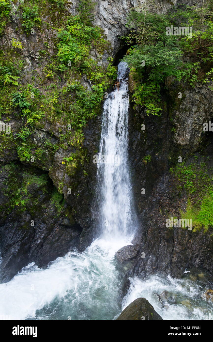 Waterfall on Talbach creek trail from Schladming to Untertal, Austria ...
