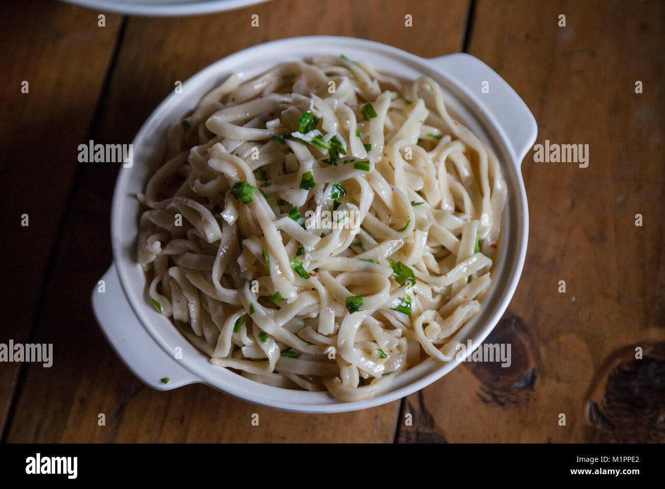 Bumthang, Bhutan. Bowl of Noodles for Lunch Stock Photo - Alamy