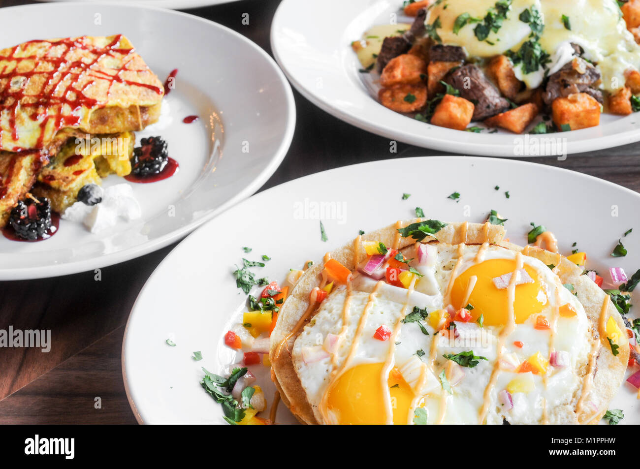 A selection of brunch dishes Stock Photo - Alamy