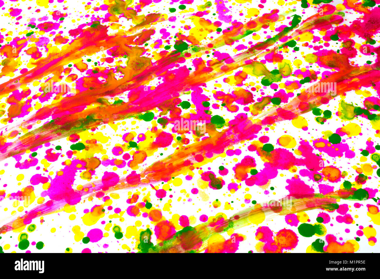 Acrylic Paint Splatters and spots for Background Stock Photo - Alamy