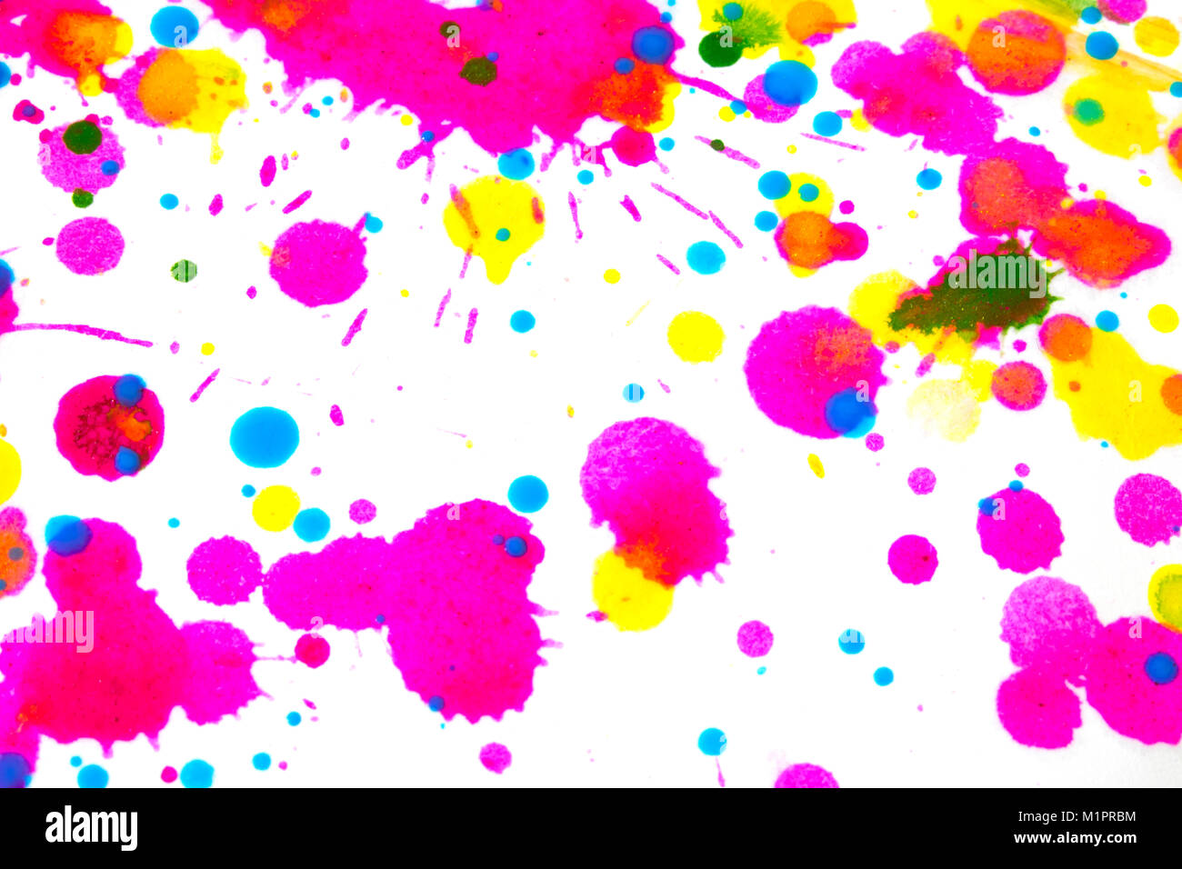 Acrylic Paint Splatters and spots for Background Stock Photo - Alamy