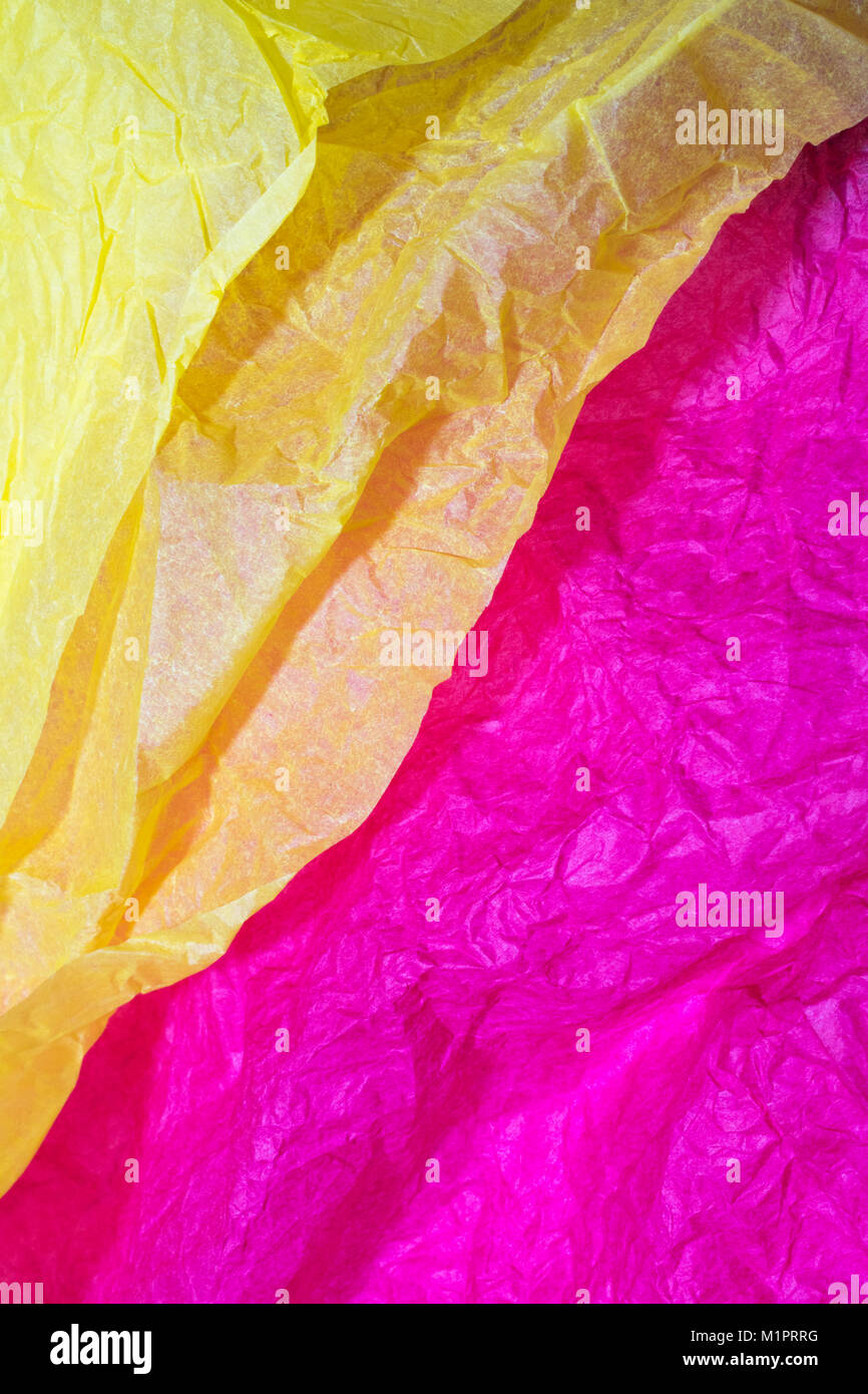 Scrunched Up Pink Tissue Paper Crumpled Background Stock Photo - Alamy