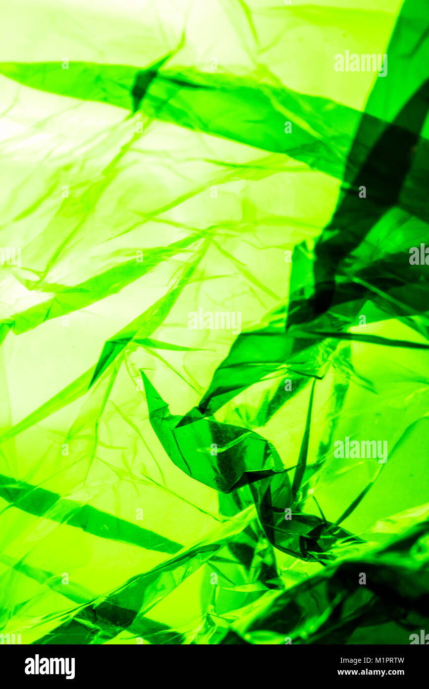 Plastic Shiny See Through Abstract Shimmer Creased Background Stock ...