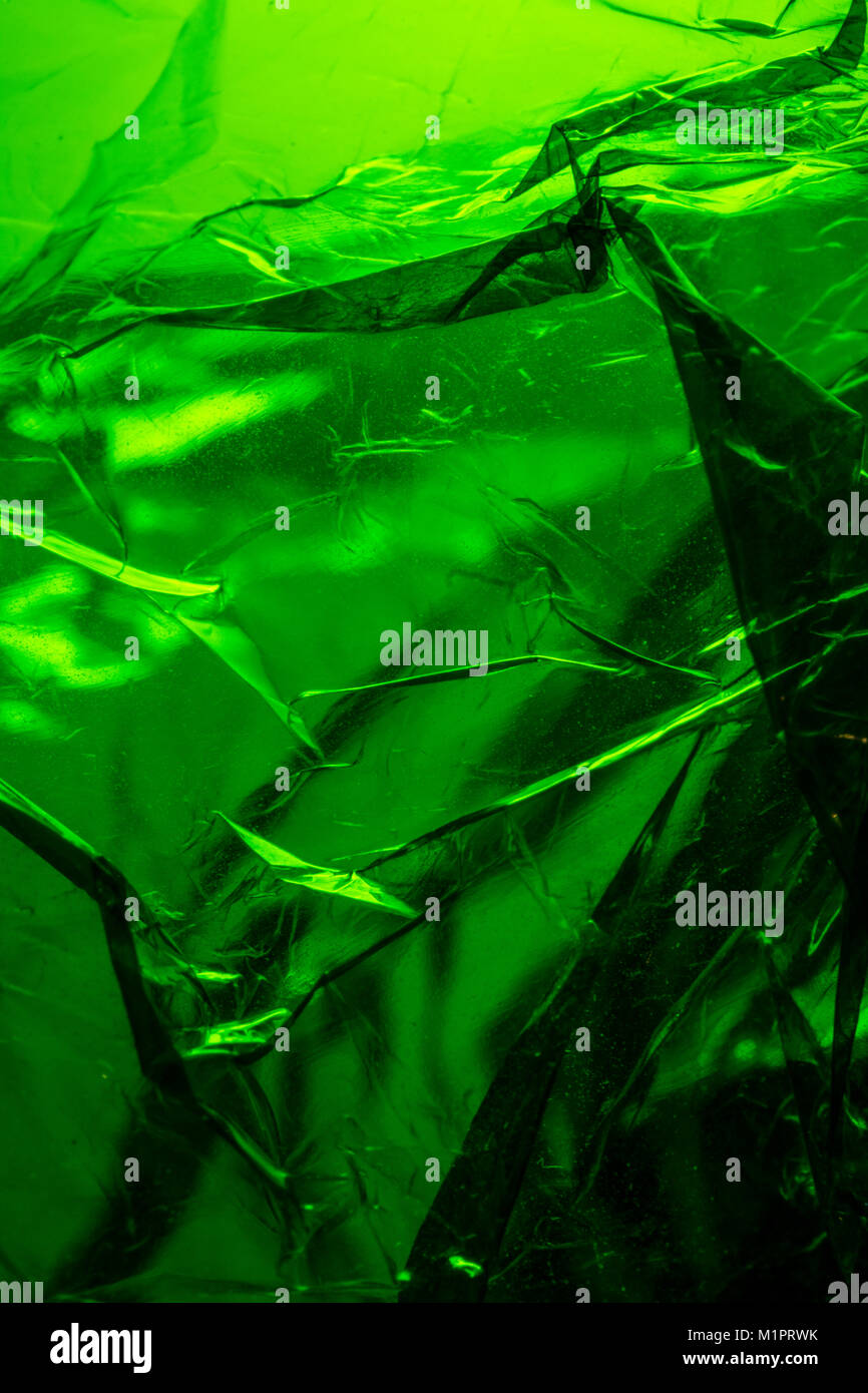 Plastic Shiny See Through Abstract Shimmer Creased Background Stock ...