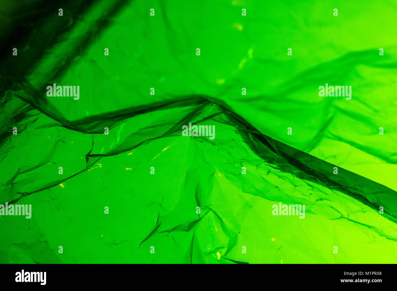 Plastic Shiny See Through Abstract Shimmer Creased Background Stock ...