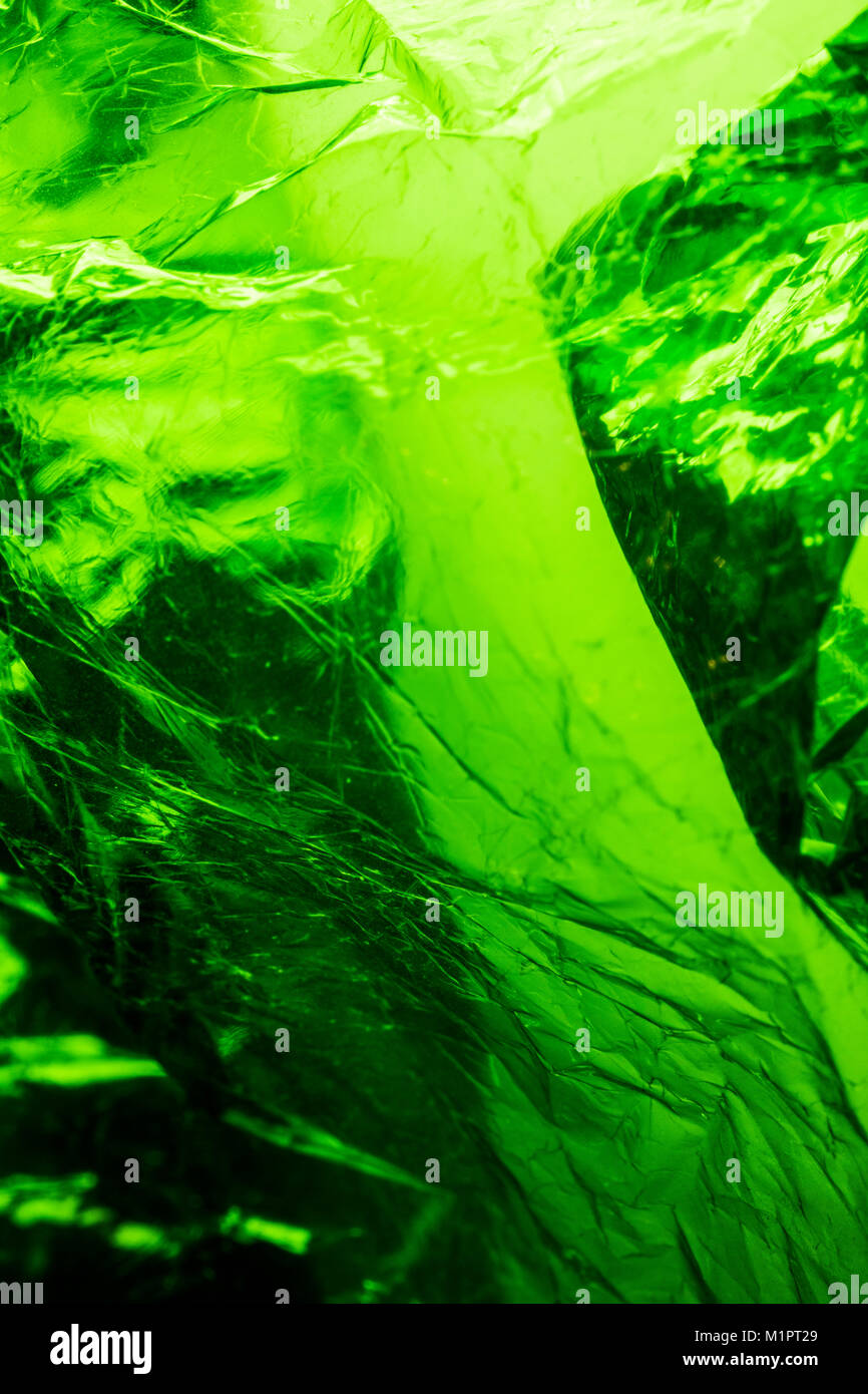 Plastic Shiny See Through Abstract Shimmer Creased Background Stock ...