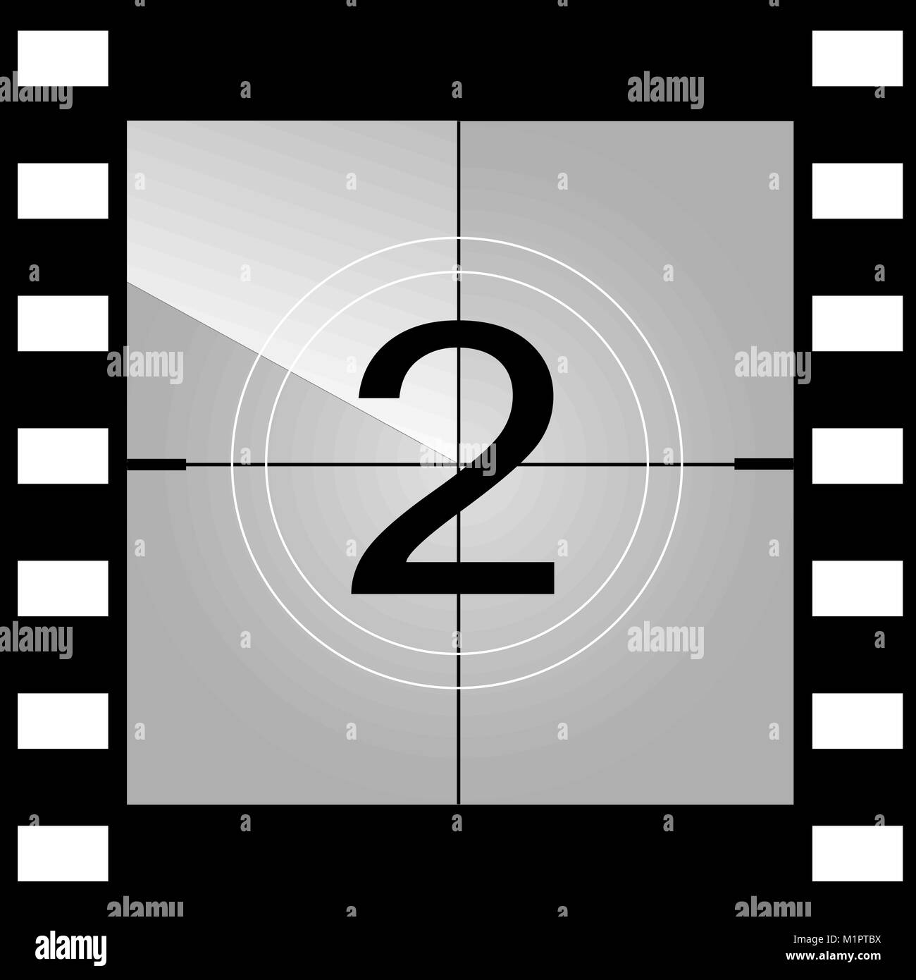 Film Countdown Clock Black and White Stock Photos & Images - Alamy