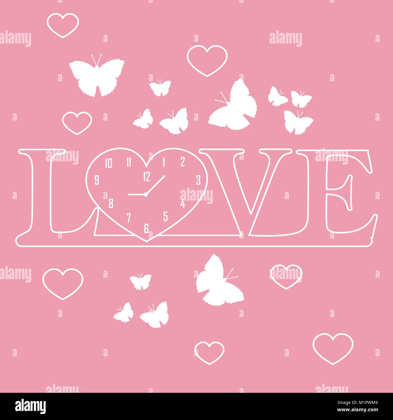 Heart clock ticking hi-res stock photography and images - Alamy