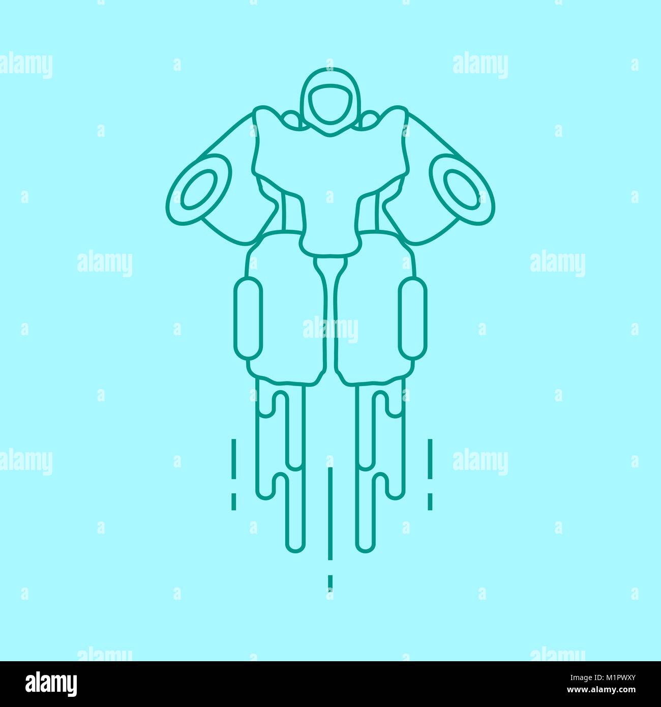 Robot. Toys for children. Robotics, technologies. Design for banner ...