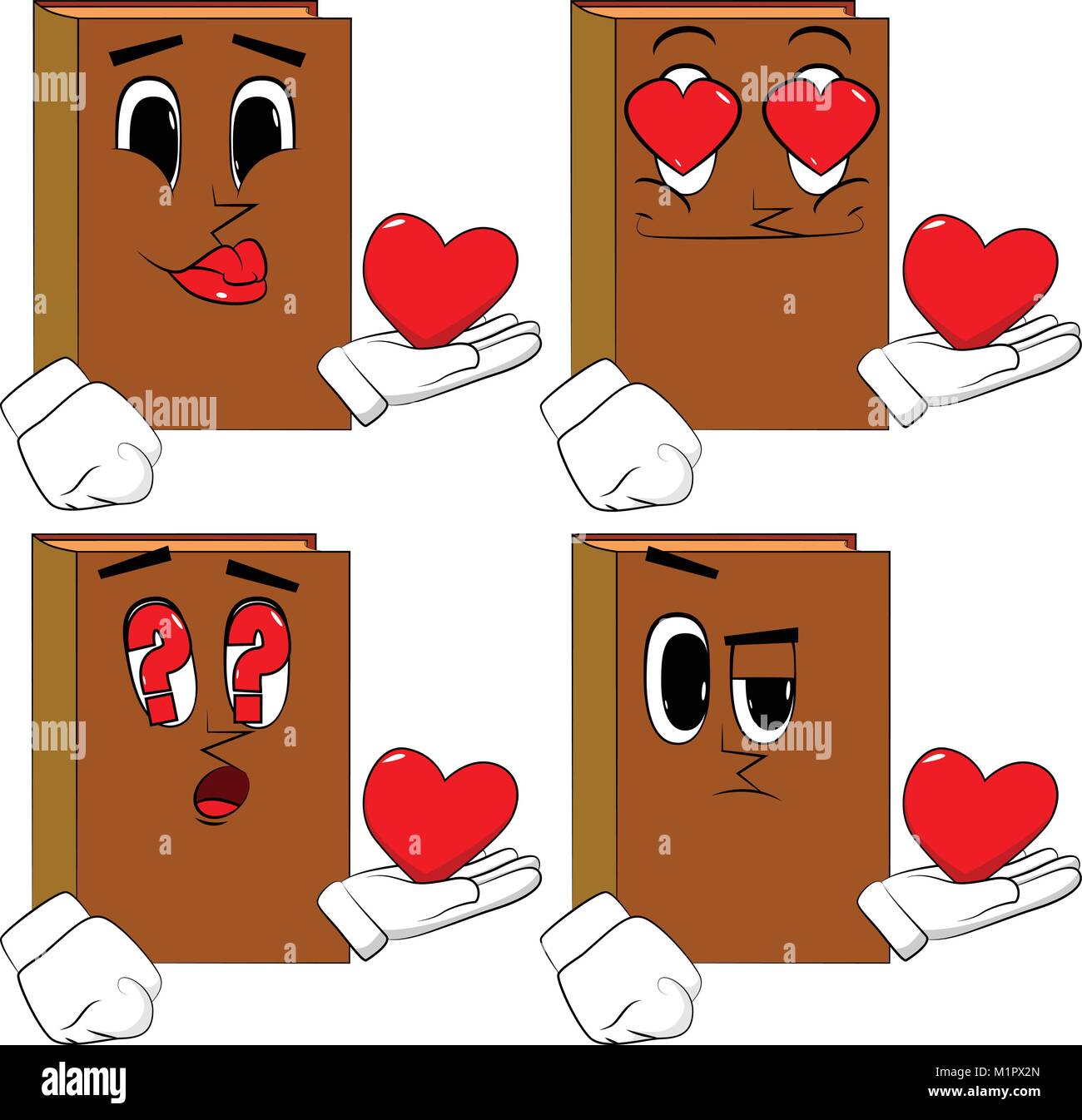 Cartoon character question mark book hi-res stock photography and ...