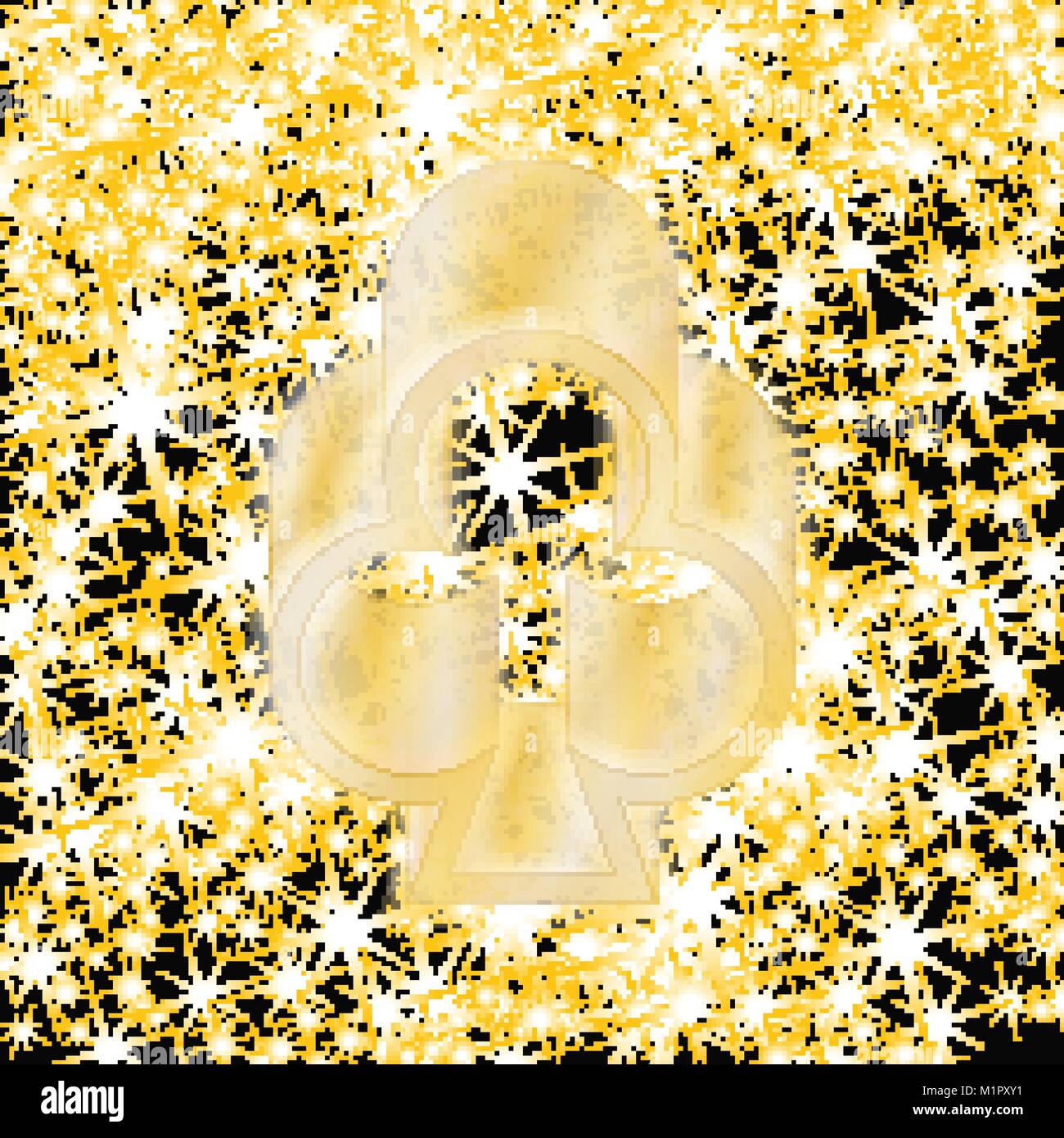 Poker clubs element, casino banner, vector illustration Stock Vector ...