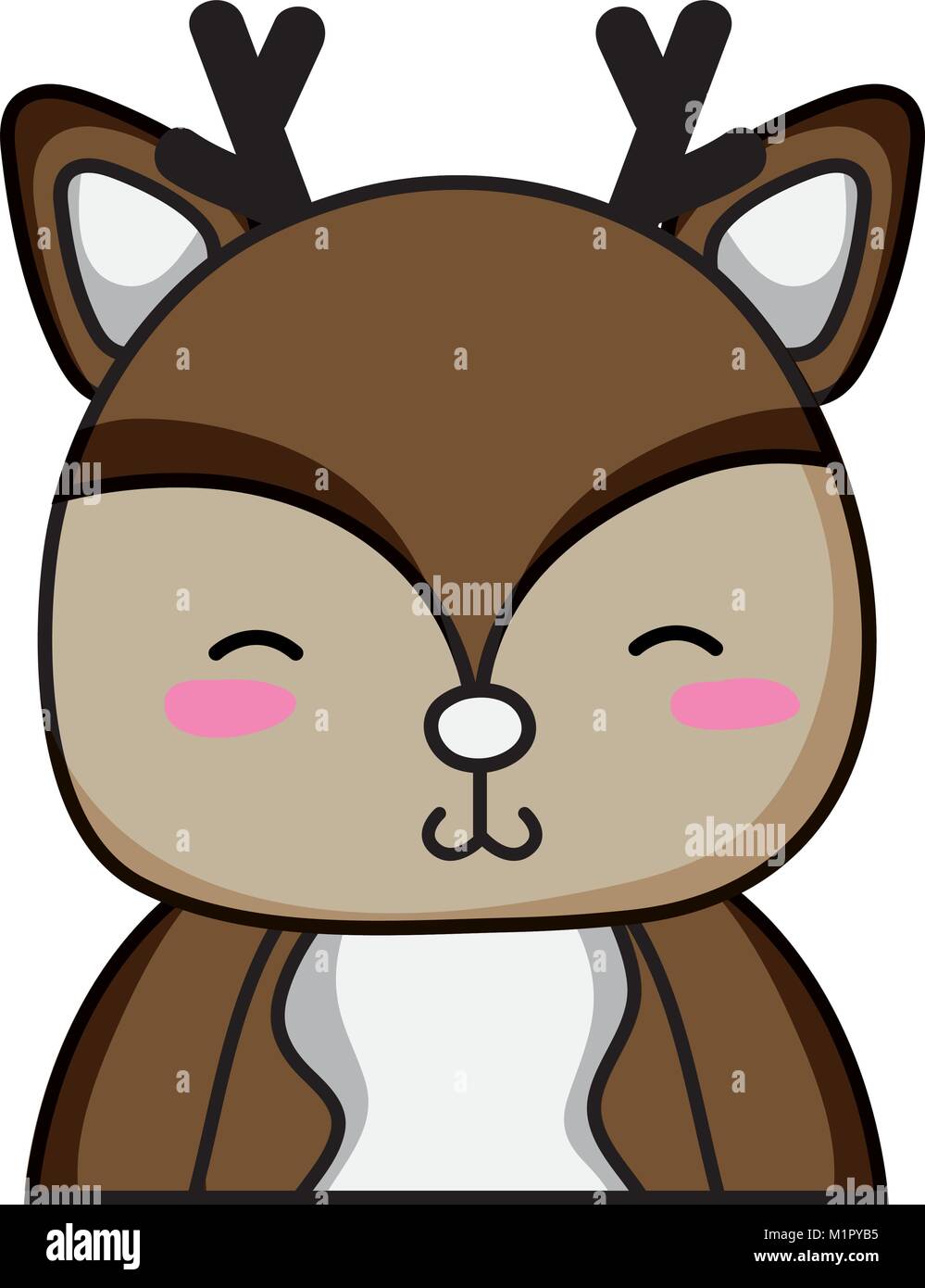 Shy animals Stock Vector Images - Alamy