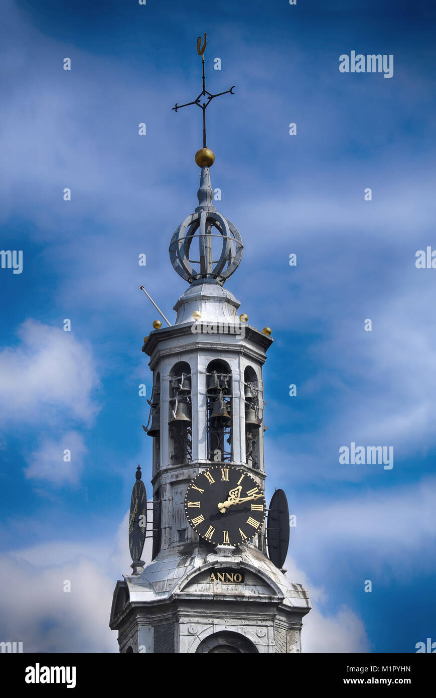The Munttoren (Mint Tower) "Coin Tower" on Muntplein square in ...