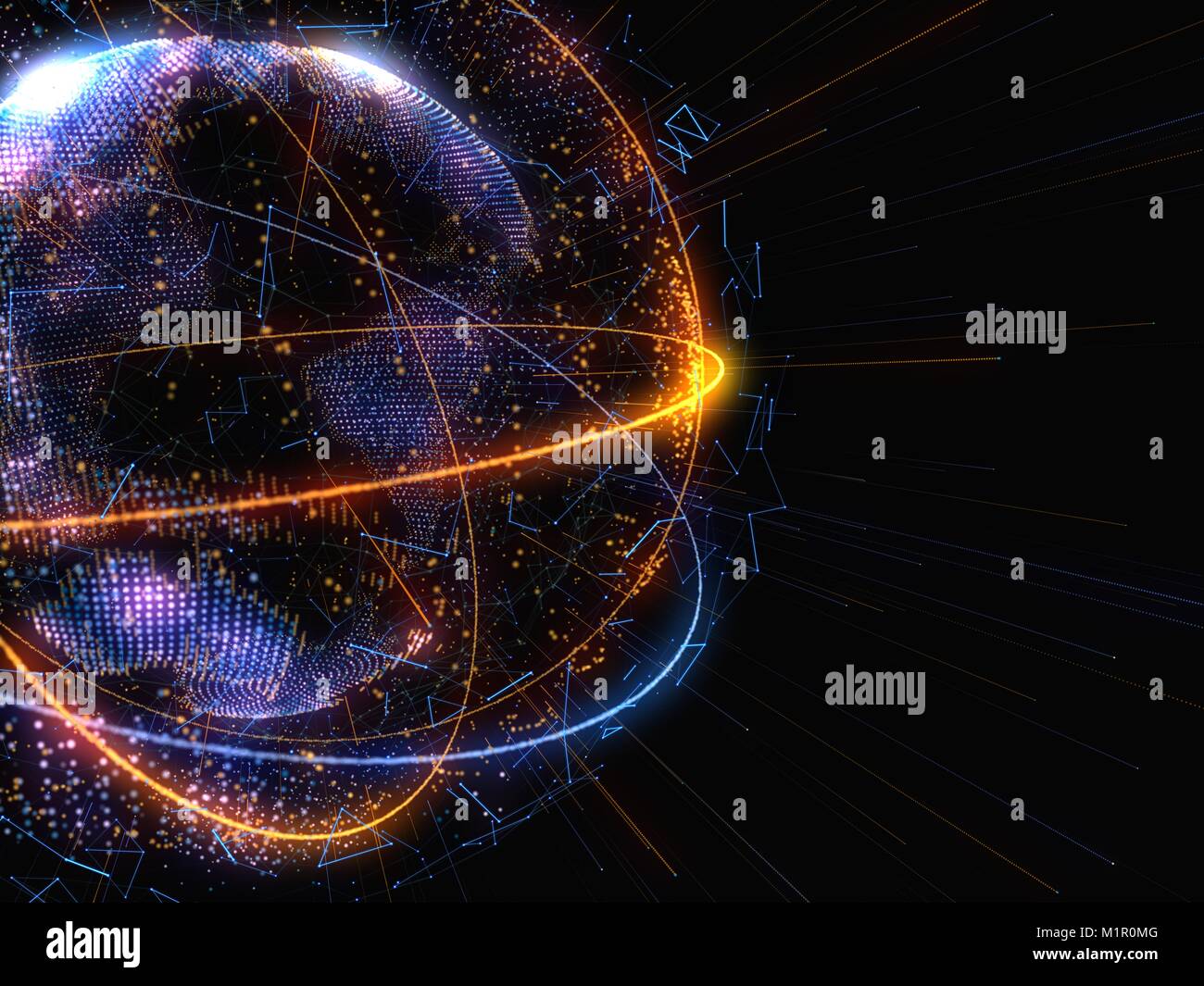 Concept of Network, Internet Communication Stock Photo - Alamy