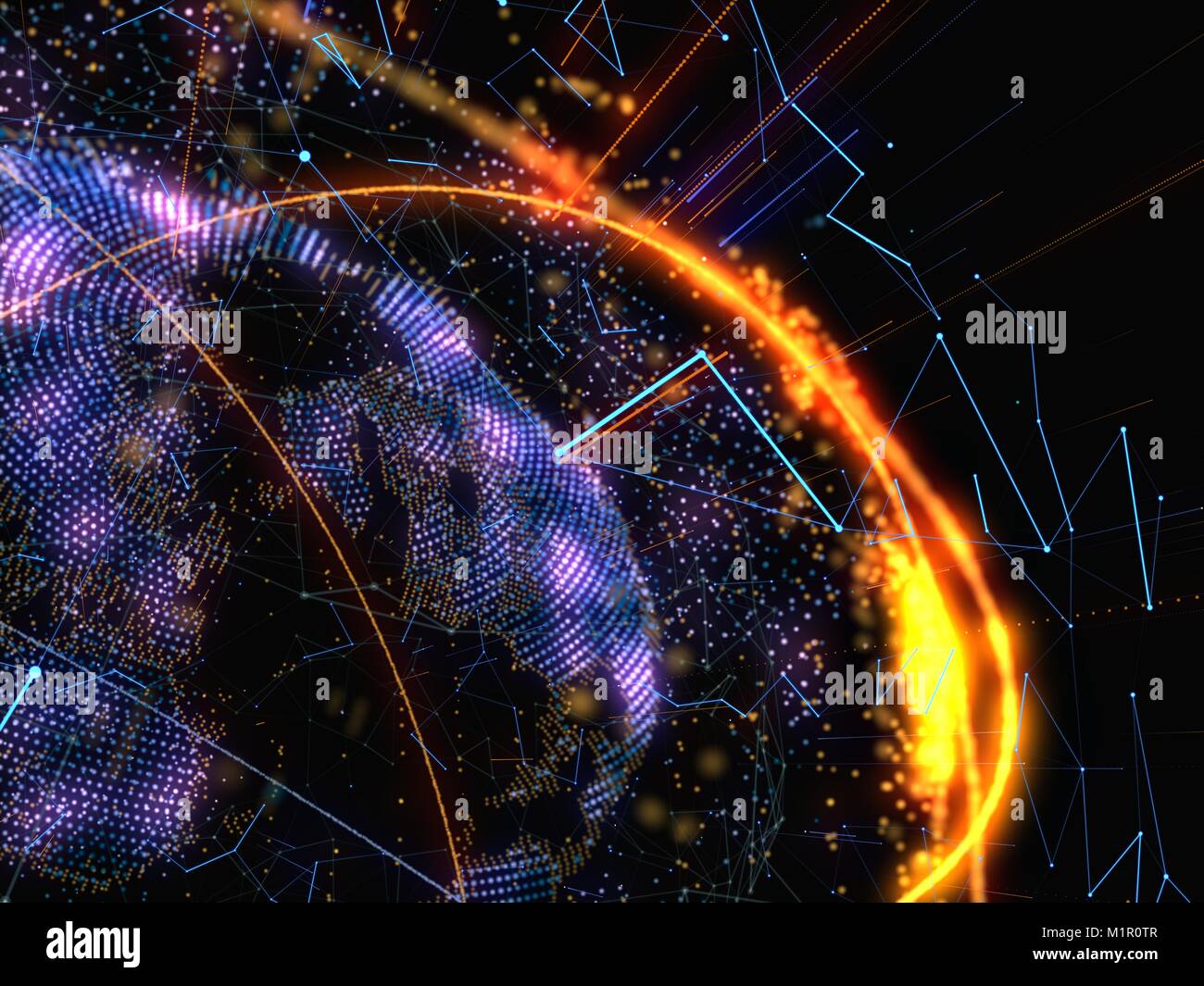 Concept of Network, Internet Communication Stock Photo - Alamy