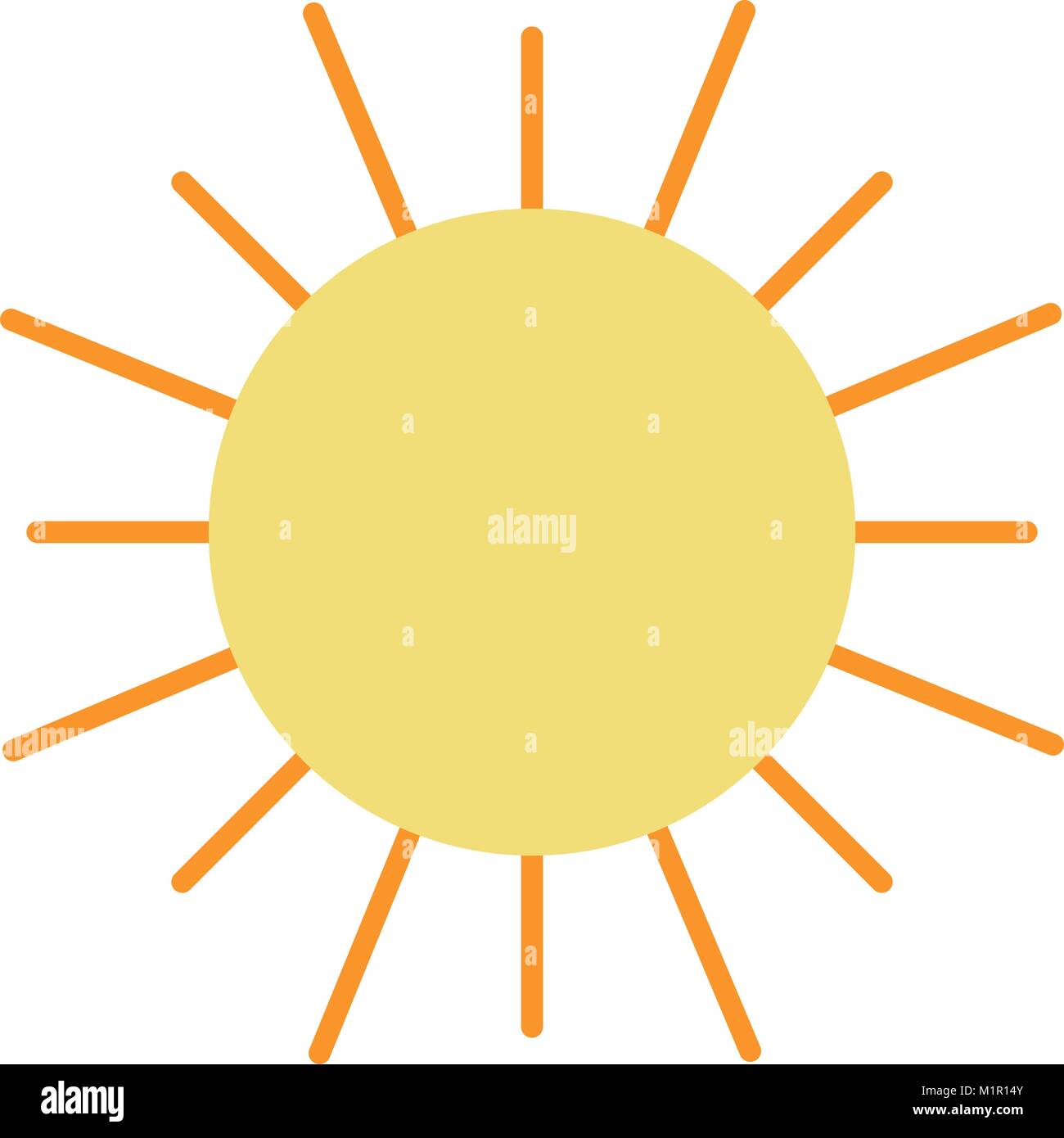 colorful flat sun with lights ray Stock Vector Image & Art - Alamy