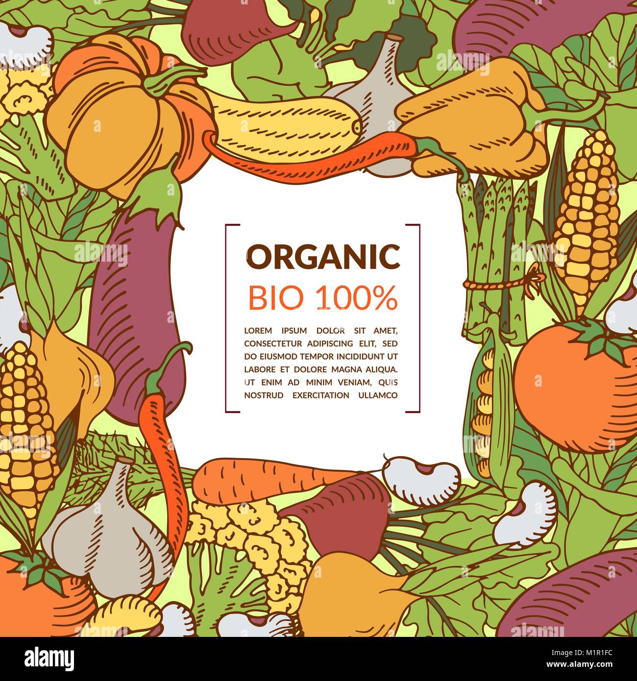 poster with vegetables Stock Vector Image & Art - Alamy