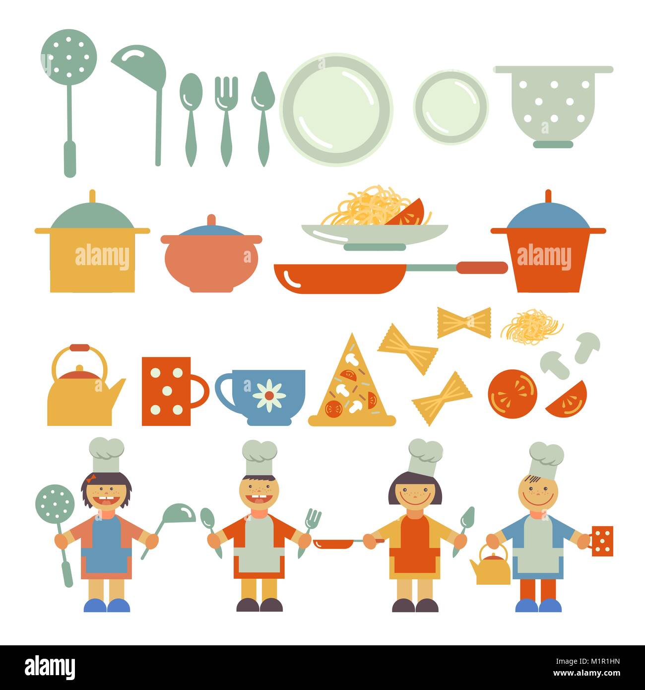 kids menu set Stock Vector Image & Art - Alamy