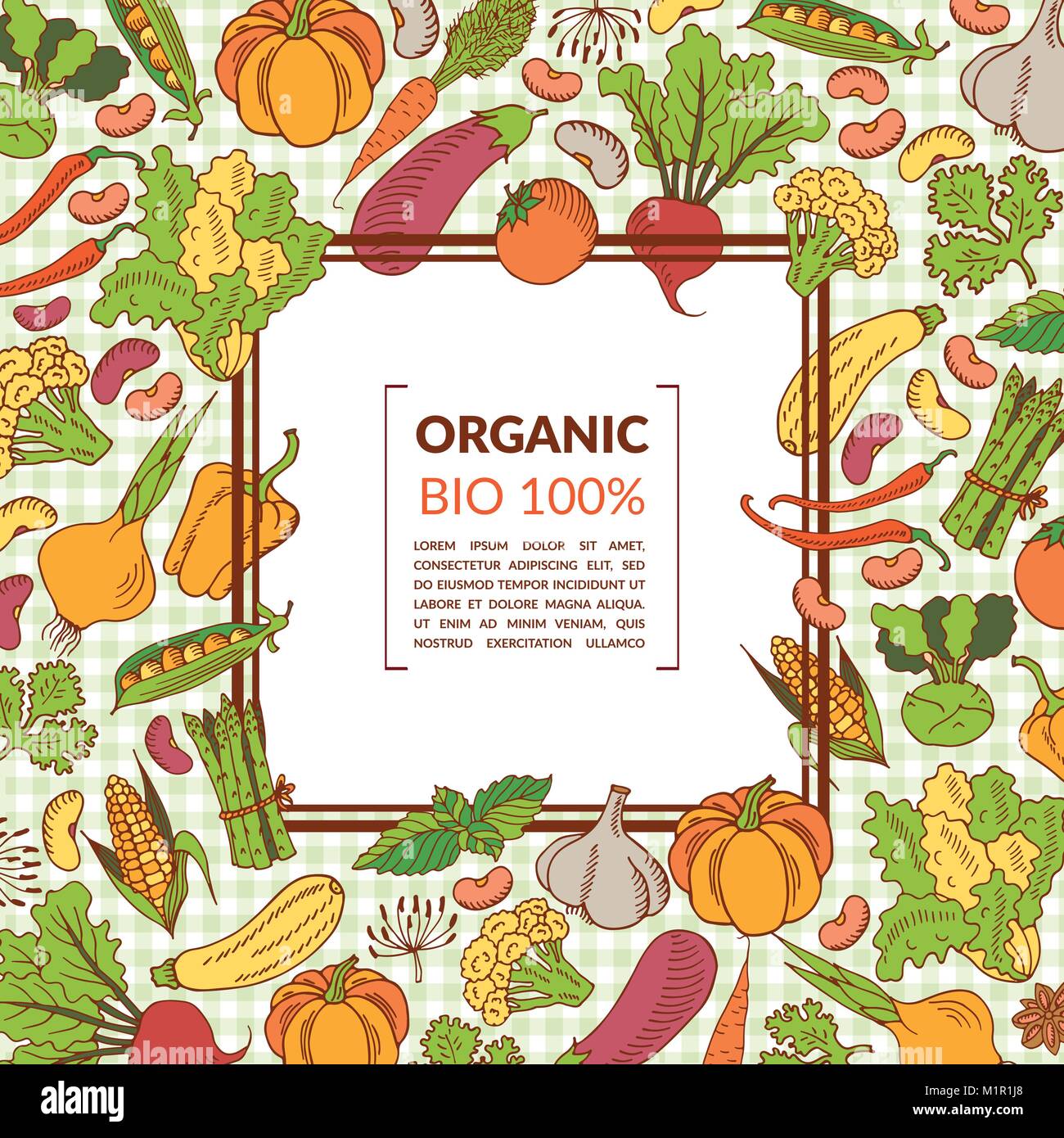 poster with vegetables Stock Vector Image & Art - Alamy