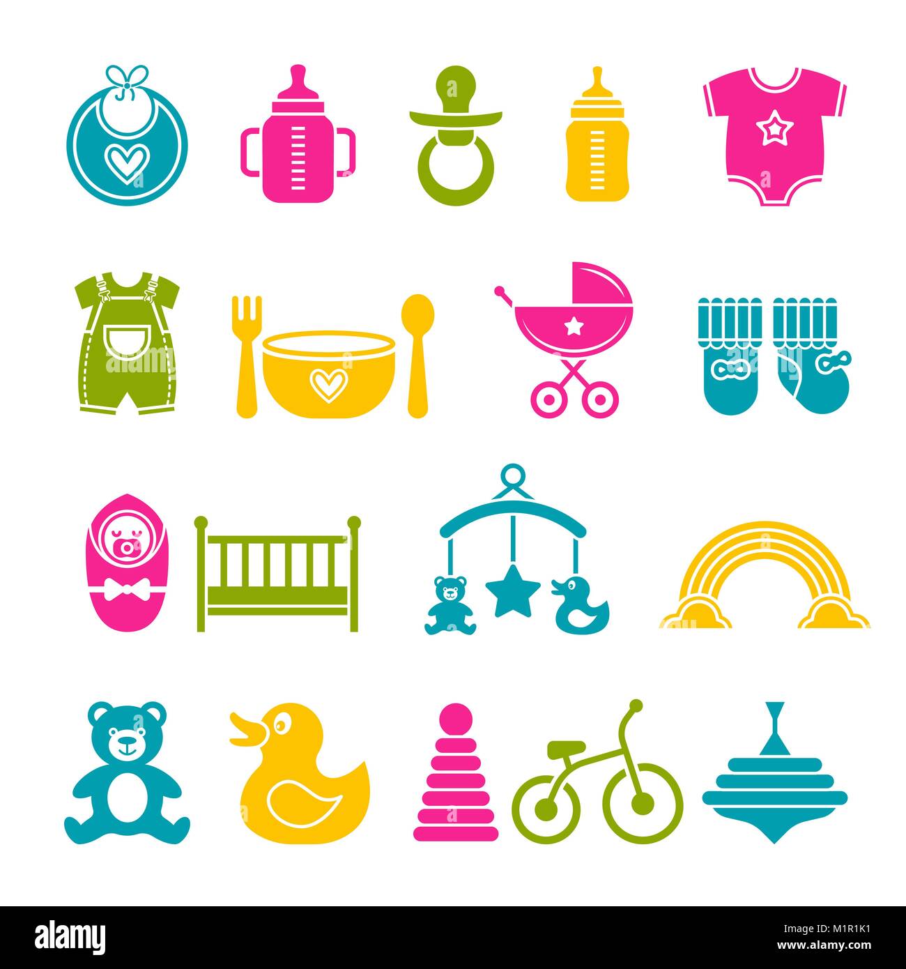 set of children icons Stock Vector Image & Art - Alamy