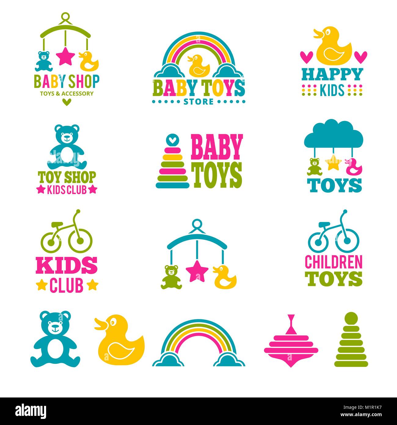 Happy babies boy girl Stock Vector Images - Alamy