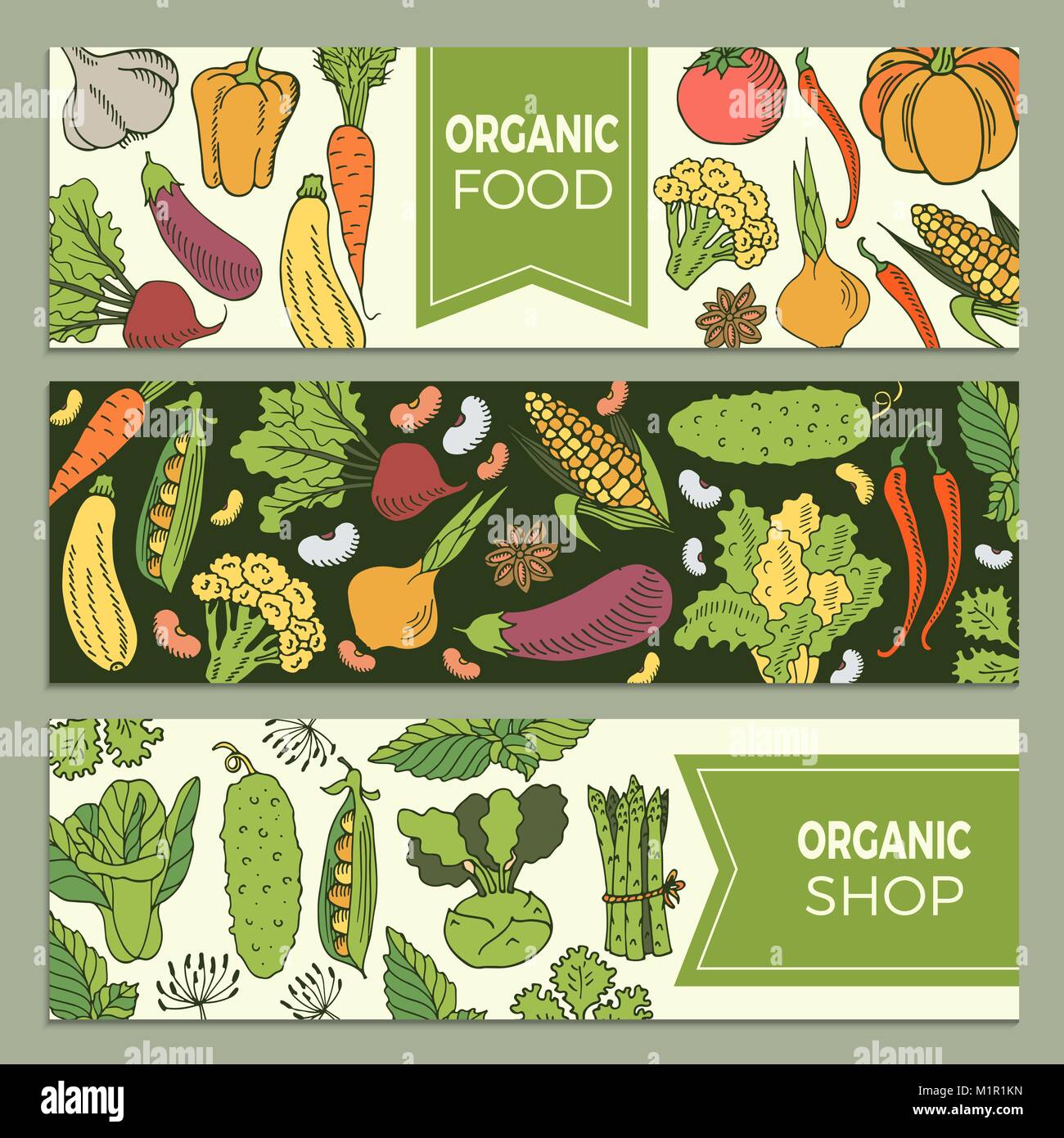 poster with vegetables Stock Vector Image & Art - Alamy