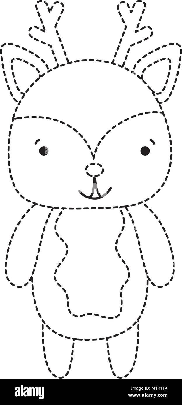 Dotted deer Stock Vector Images - Alamy